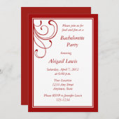 Custom Dark Red Invitations or Announcements | Zazzle
