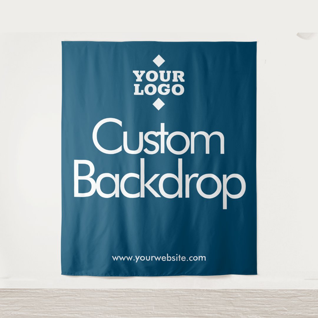 Custom Design Backdrop // Your Logo Here | Zazzle