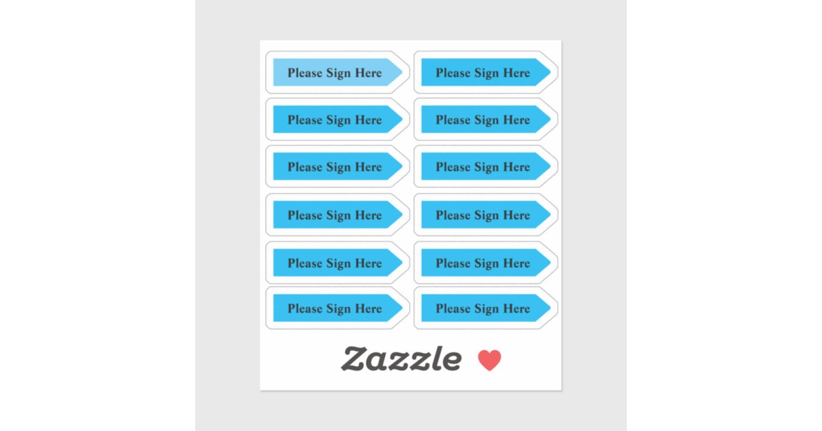 Custom Design Blue Arrow Stickers | Zazzle