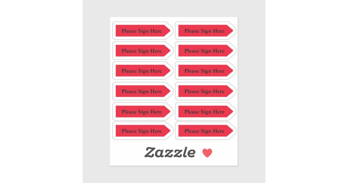 Custom Design Red Arrow Stickers | Zazzle