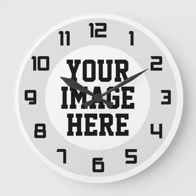 Custom "Design Your Own" unique wall clock | Zazzle