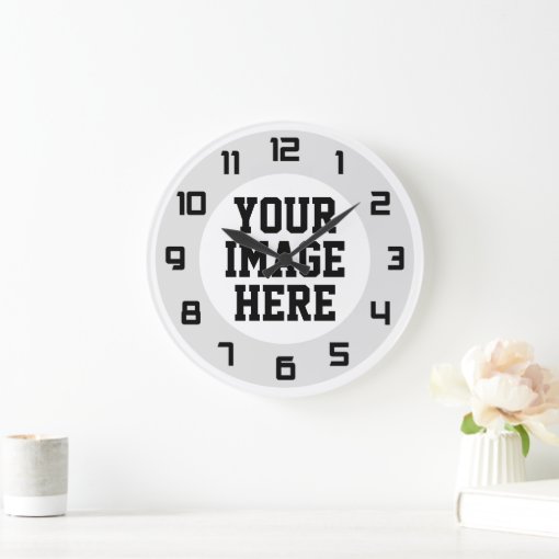 Custom "Design Your Own" unique wall clock | Zazzle