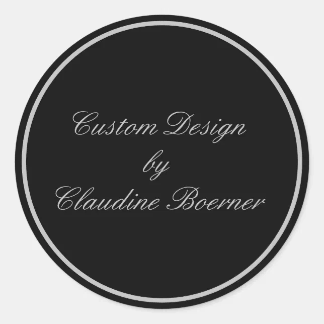 Custom Designed Round Product Sticker | Zazzle