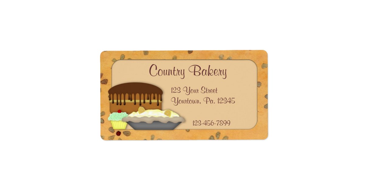 Custom Desserts Label | Zazzle