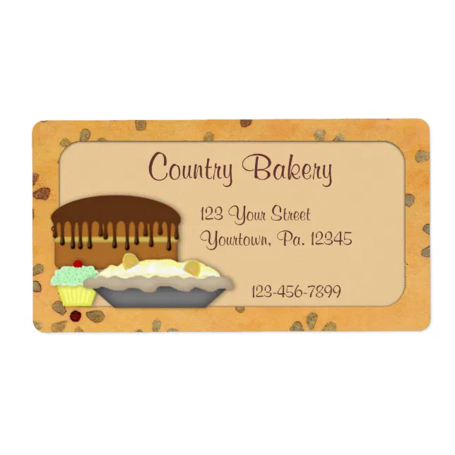 Custom Desserts Label | Zazzle