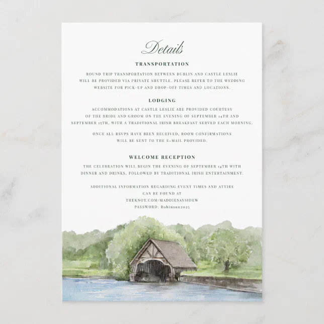 Custom Details Card | Zazzle