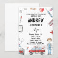 Custom Digital Kids Doctor Birthday Party Invitation | Zazzle