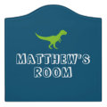 Custom dinosaur door sign for kid's bedroom | Zazzle