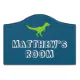 Custom dinosaur door sign for kid's bedroom | Zazzle