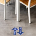 Custom Directional Arrow Blue Floor Decals | Zazzle