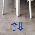 Custom Directional Arrow Blue Floor Decals | Zazzle