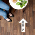 Custom Directional Arrow Floor Decals | Zazzle