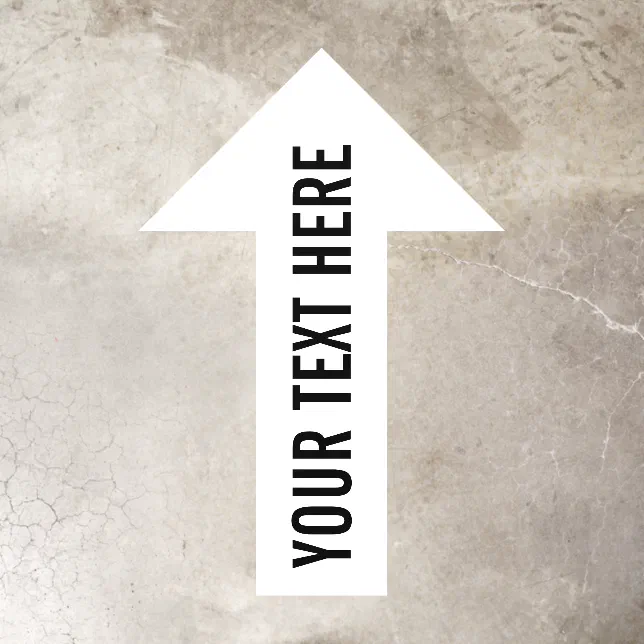 Custom Directional Arrow Floor Decals | Zazzle