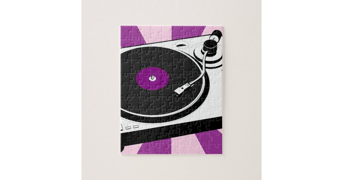 Custom Disco Turntable Retro Record Jigsaw Puzzle | Zazzle