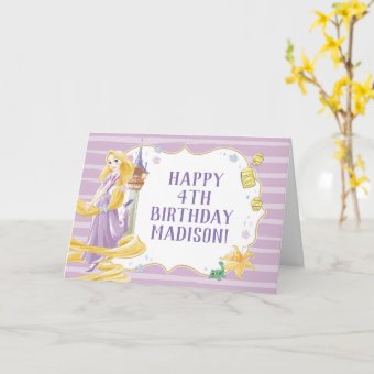 Custom Disney Princess Rapunzel Card | Zazzle