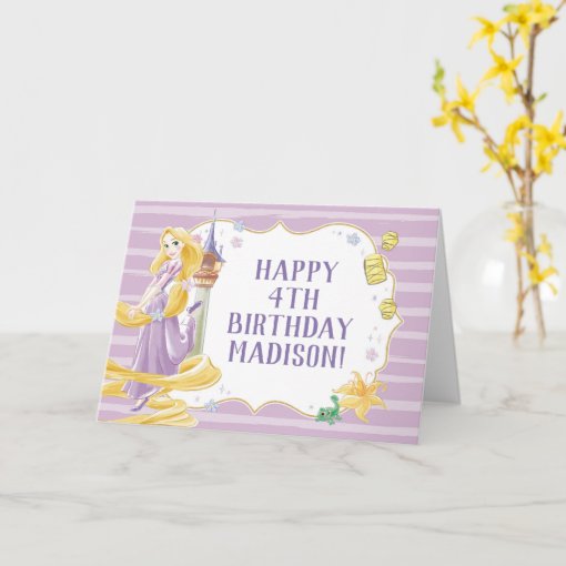 Custom Disney Princess Rapunzel Card | Zazzle