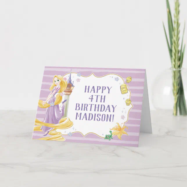 Custom Disney Princess Rapunzel Card | Zazzle