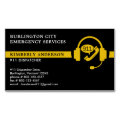 Custom Dispatcher Modern 911 Emergency Dept Logo Business Card Magnet ...