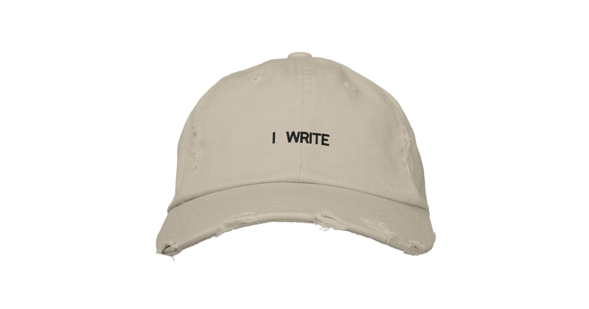 Custom Distressed Baseball Cap | Zazzle