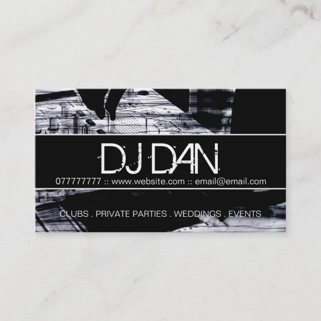 Custom DJ Business Cards | Zazzle