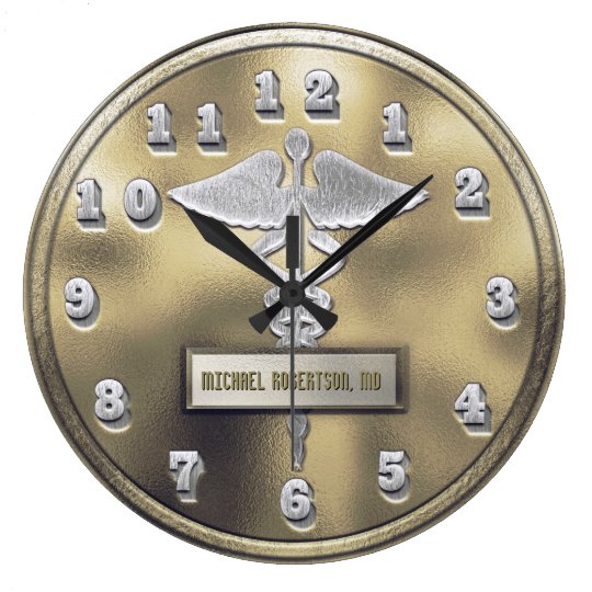 Custom Doctor Medical Clinic Clock | Zazzle.com