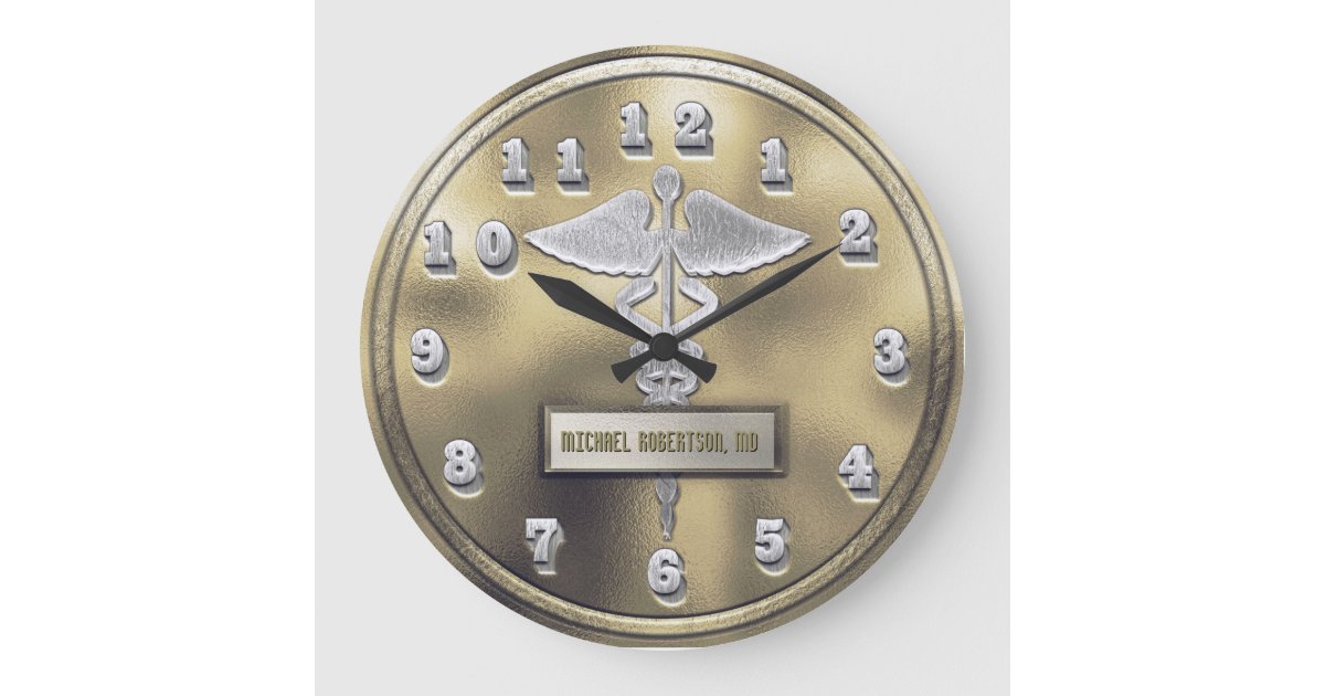 Custom Doctor Medical Clinic Clock | Zazzle