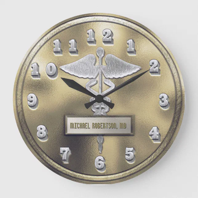 Custom Doctor Medical Clinic Clock | Zazzle