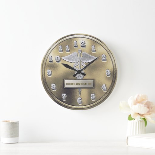 Custom Doctor Medical Clinic Clock | Zazzle