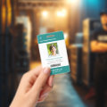 Custom Doctor Photo Logo Bar Code Name Badge | Zazzle