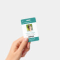 Custom Doctor Photo Logo Bar Code Name Badge | Zazzle