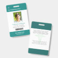 Custom Doctor Photo Logo Bar Code Name Badge | Zazzle
