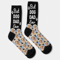 Custom DOG DAD Personalized Pattern Pet Photo Crew Socks | Zazzle