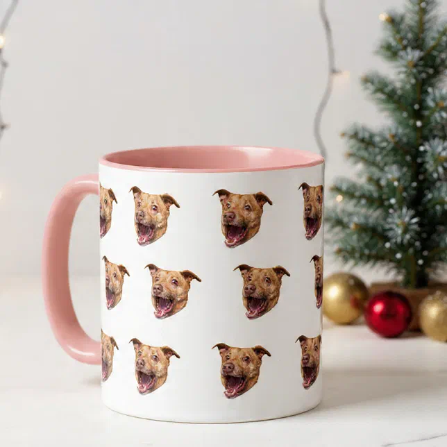 Custom Dog Face Mug | Personalized Pet Mug | Zazzle