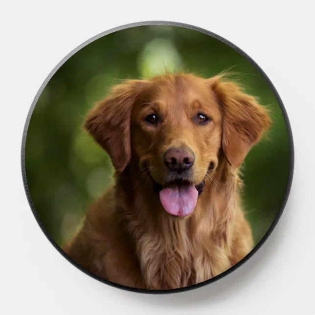 Custom Dog Photo Pet Lover Owner Memorial Puppy PopSocket | Zazzle