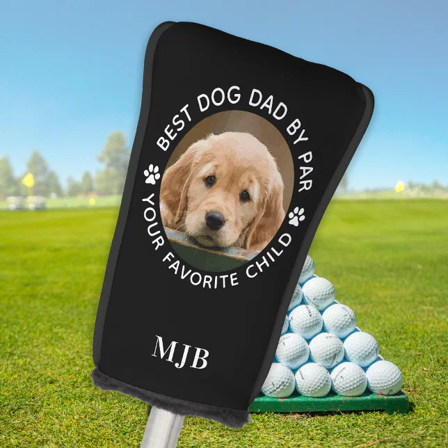 Custom Dog Photo Pet Personalized Monogram Golf Head Cover | Zazzle