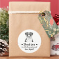 Custom Dog Wedding Favor Stickers | Zazzle