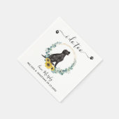 Custom Dog Wedding I Do Too Black Lab Cocktail Napkins | Zazzle