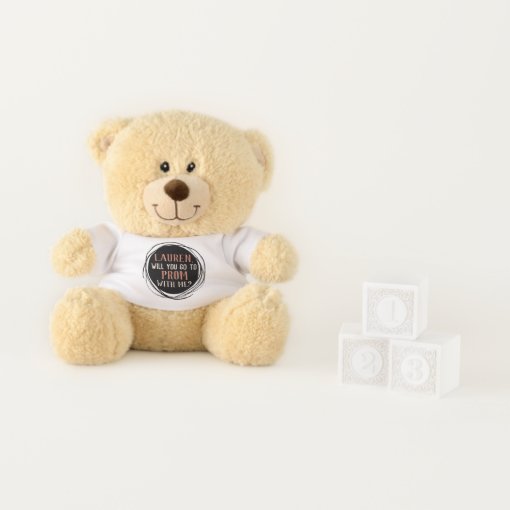 Custom Doodle Prom Proposal Teddy Bear | Zazzle