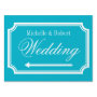 Custom double sided directional wedding yard sign | Zazzle