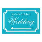 Custom double sided directional wedding yard sign | Zazzle