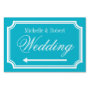 Custom double sided directional wedding yard sign | Zazzle