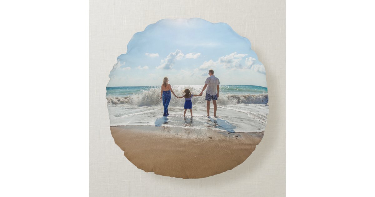 Custom Double Sided Personalized Round Pillow | Zazzle