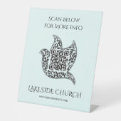 Custom Dove Sign Church | QR Code | Zazzle