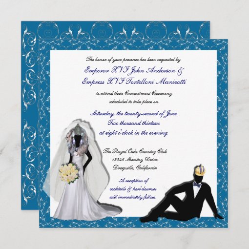 Custom Drag Imperials Royal Wedding Invitations | Zazzle