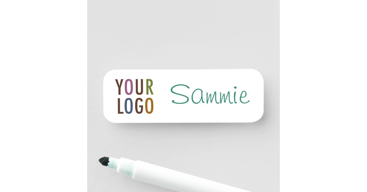 Custom Dry Erase Name Tag Reusable Name Badge | Zazzle