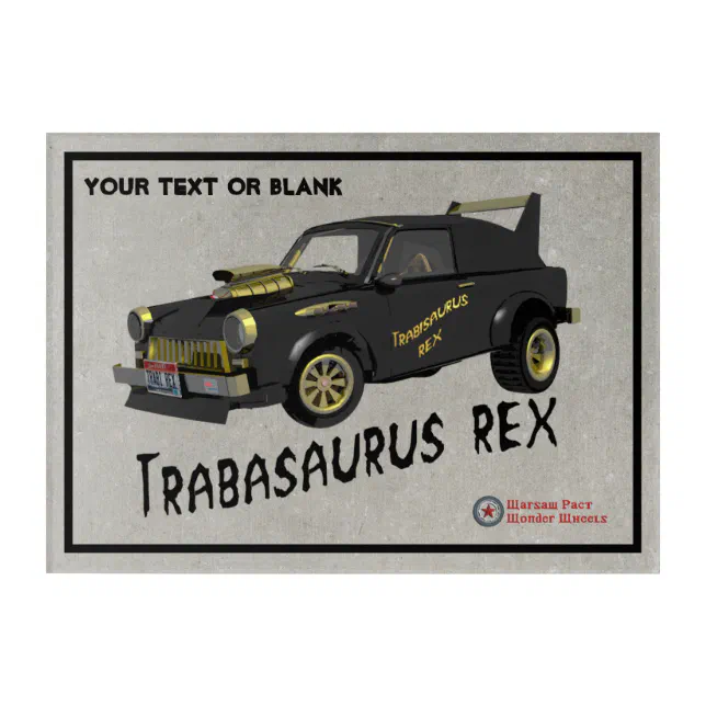 Custom East German Trabant Car Acrylic Print | Zazzle