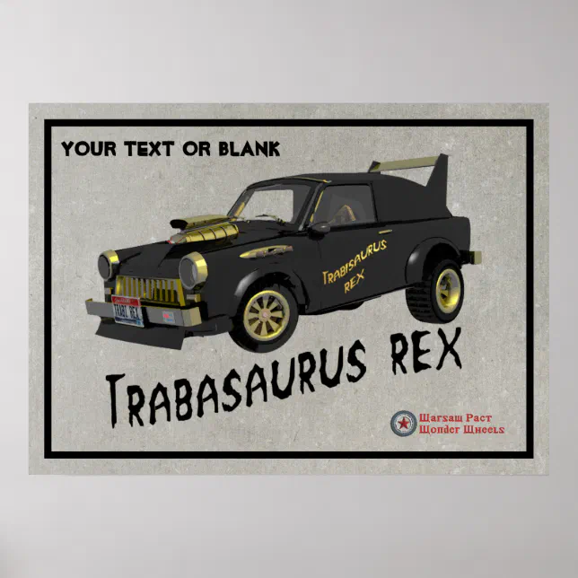 Custom East German Trabant Car Poster | Zazzle