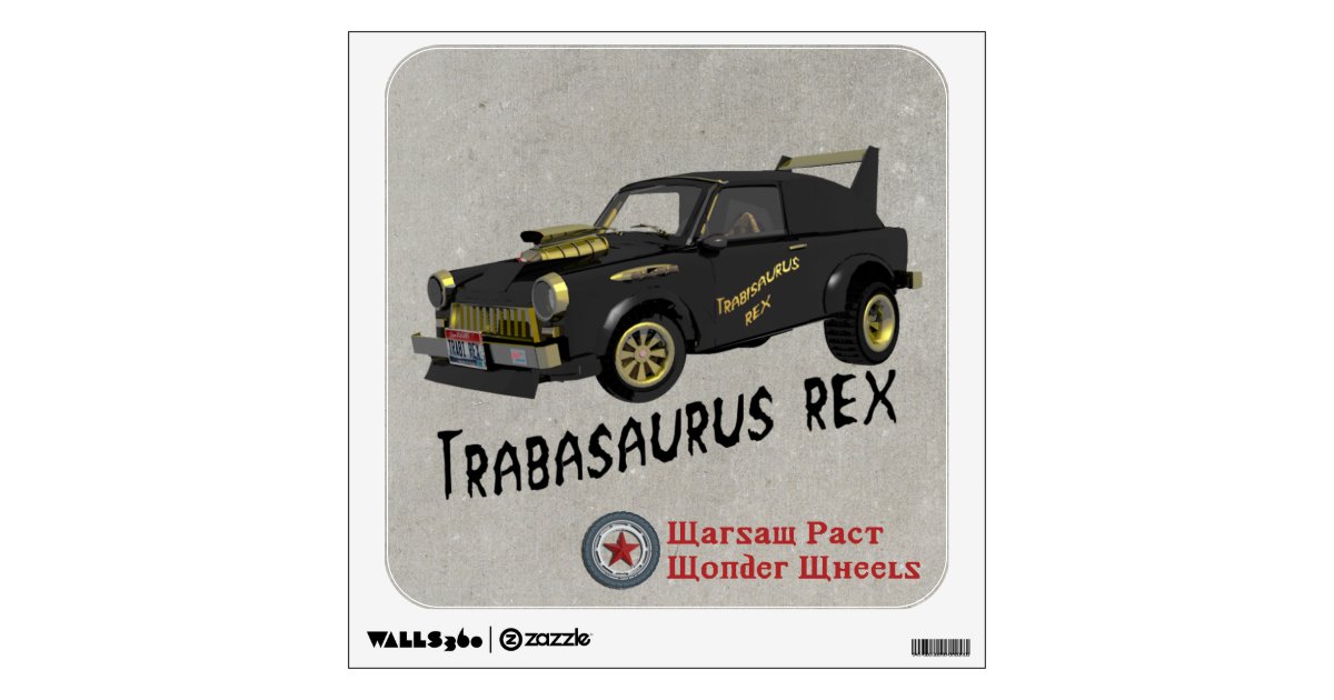 Custom East German Trabant Car Wall Sticker | Zazzle