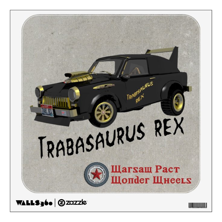 Custom East German Trabant Car Wall Sticker | Zazzle