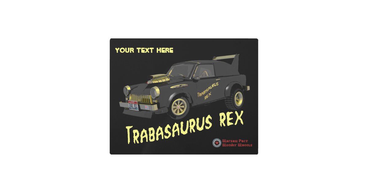Custom East German Trabant Metal Print | Zazzle